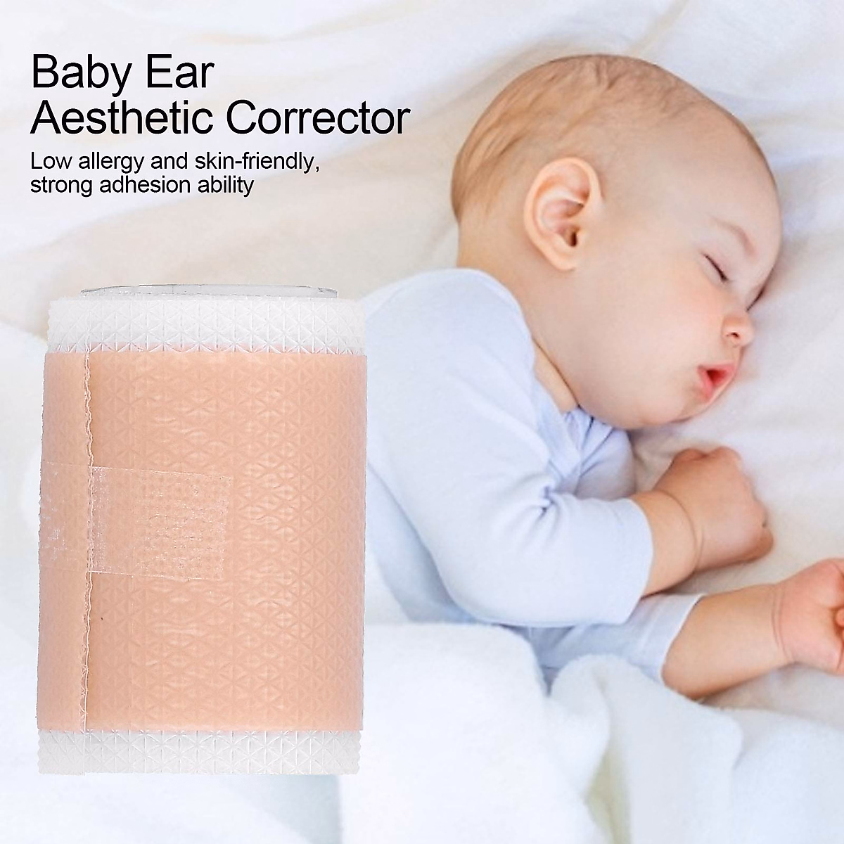 4 x 50cm Silicone Newborn Baby Ear Aesthetic Correctors, Kids Infant Protruding Ear Patch Stickers