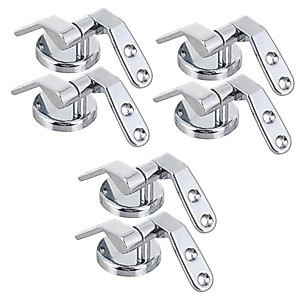 Uonlytech 3 Sets Toilet Lid Hinge Toilet Bolts Toilet Repair Kit Toilet Lid Fixing Hinge Toilet Cover Hinges Toilet Fasteners Potty Seat for Toilet Home Toilet Cover Hinge Zinc Alloy Bracket