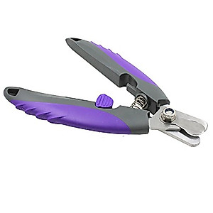Hertzko Dog Nail Clippers for Large & Medium Dogs - Violet Cat Nail Clipper with Quick Safety Guard, Dog Nail File Included, Nail Grinder, Purple Nail Clippers for Dogs, Grooming Paw Pads