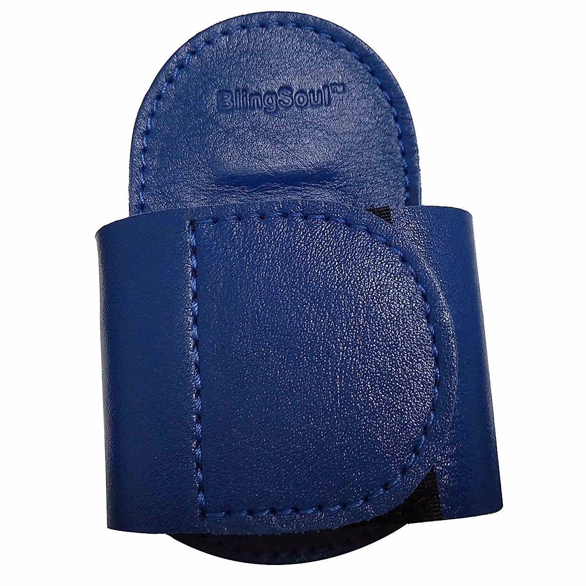 Blingsoul Blue Leather Stethoscope Holder for Women and Men - Stethoscope Case Hip Clip, Medical Nursing Essentials Stethoscope Case for Nurses Holster Cover Kit for Physicians Cardiologist Doctor