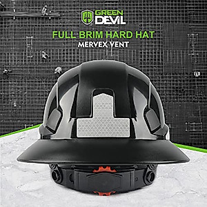 Full Brim Hard Hat Vented Construction Safety Helmet OSHA Approved Cascos De Construccion Work Hardhats with Cooling Towel for Men&Women 6 Point Adjustable Ratchet Suspension