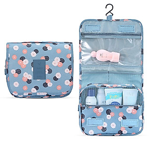 Sampees Portable Hanging Toiletry Bag Travel Makeup Pouch Waterproof Organizer Multifunction Cosmetic Bag for Women Girl