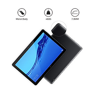 Huawei Mediapad T5 Tablet - 10.1" WiFi + 4G LTE - 3 GB RAM - 32 GB SSD - Android 8.0 Oreo - Black - microSD Supported GSM Unlocked (Renewed)