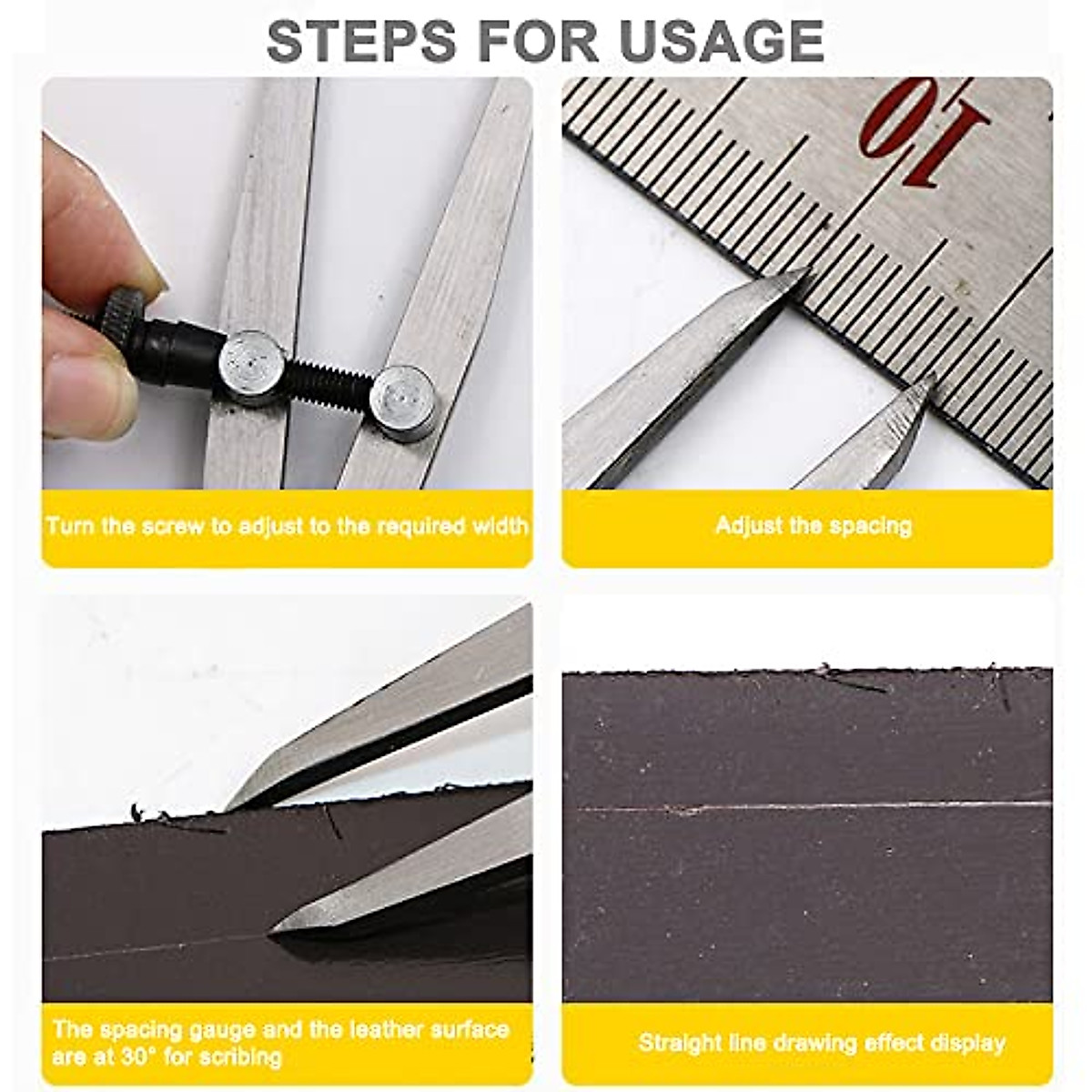 Utoolmart Spring Inside Outside Divider Caliper Set, 3 Piece 6" Quick Adjust Spring Caliper/Divider Set, Carbon Steel Measuring Tool Caliper, for Wood Turning Lathe Projects