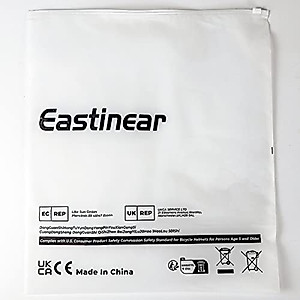 EASTINEAR Kids Bike Helmet Full Face Adjustable Children Bicycle Helmets with LED Light Cycling Helmet for Boys and Girls Ages 3-8 (Black)