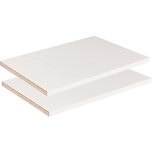 B&B HARDWARE Cabinet Shelves - Melamine 3/4'' Thick - Custom Organize Space with Stylish Cabinet Melamine Shelves - Perfect Solution for Home & Office - Cut to Size (14" Depth x 31 Inches Length)