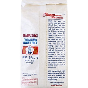 Hakubai Sweet Rice, 5-Pound