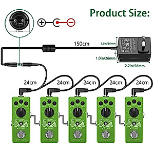 9V Power Cord for Casio Keyboard, 9V AC/DC Adapter for Casio AD-5 AD-5MU AD-5MR WK-110 WK-200 LK-100 LK-220 CTK-496 CTK-573 CTK-700 CTK-710 CTK-720