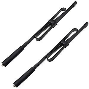 29-inch Ham Radio Antenna 2-Pack VHF UHF SMA Female CS Tactical Foldable Antenna for Baofeng UV-5R BF-F8HP Retevis RT22 RT21 RT68 H-777 Arcshell AR-5 Handheld Ham Radio