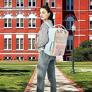 LOVEVOOK Laptop Backpack College Backpack for Women Waterproof Travel Backpack Cute Backpack with USB Charging Port 15.6 Inch