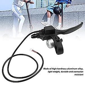 Brake Lever with Bell, 8.5in Electric Scooter Brake Handle Brake LeverReplacement