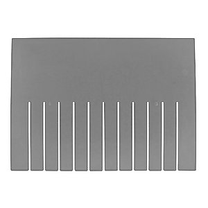 Quantum Storage Systems DS93120 Short Divider for Dividable Grid Container DG93120, Gray, 6-Pack