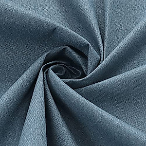 Sun Zero Tulare All Over Texture Thermal Total Blackout Grommet Curtain Panel, 40" x 96", Blue