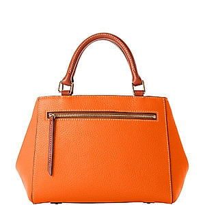 Dooney & Bourke Handbag, Pebble Grain Small Zip Satchel - Clementine