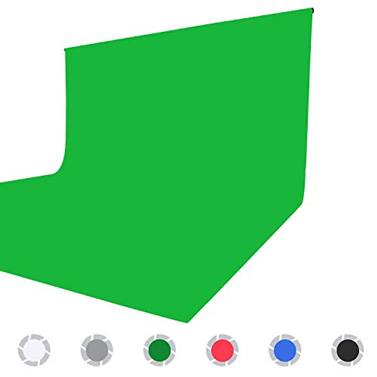 ISSUNTEX 6X9 ft Background Muslin Backdrop, Photo Studio, Collapsible High Density Screen for Video Photography and Television-Green