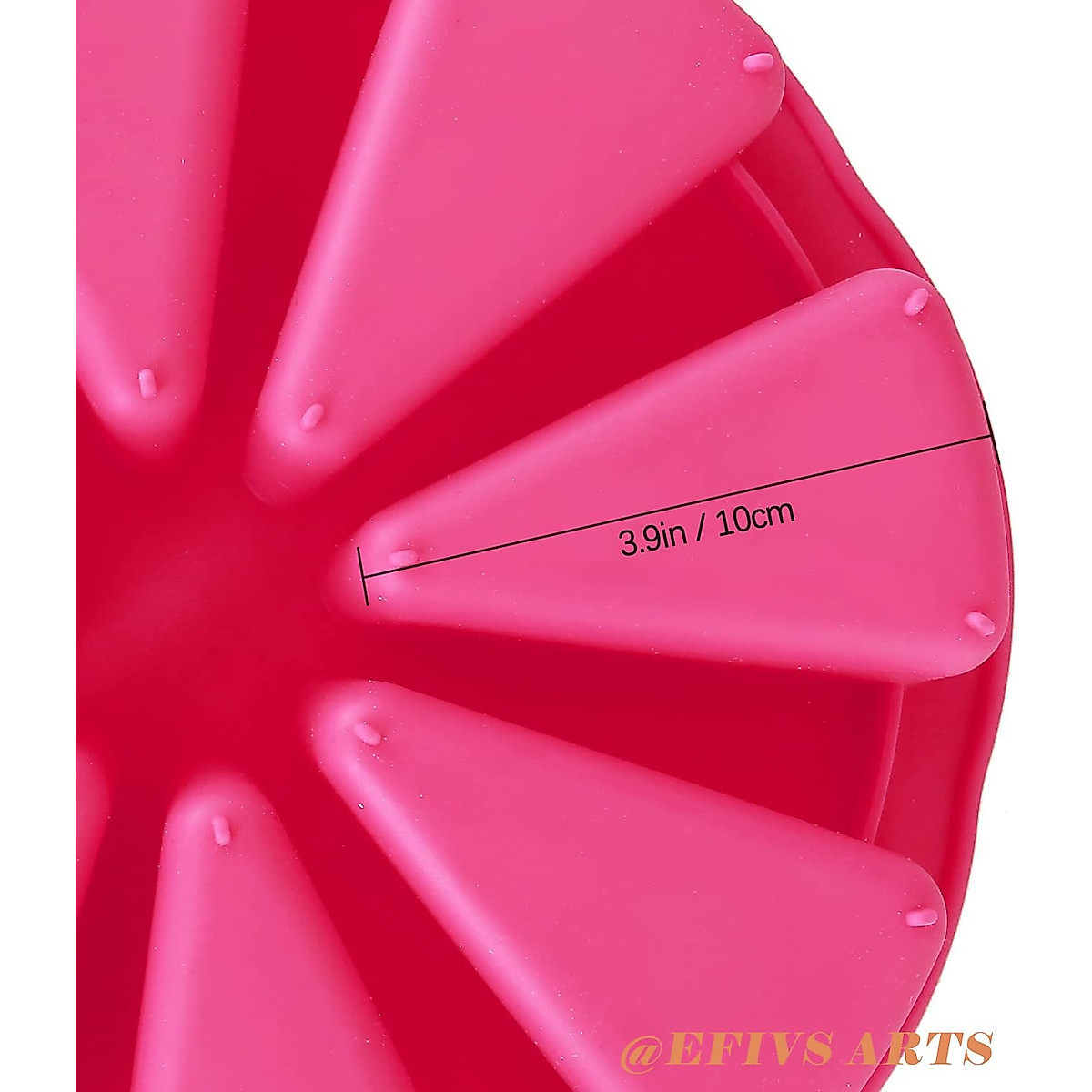 EFIVS ARTS 8 Cavity Cake Slice Mold Scone Pan Mold Pizza Slice Baking Mold Cornbread Mold Mousse Cake Pizza Mold Triangle Soap Mold