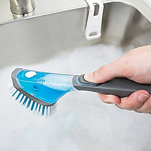 Tovolo Soap Dispensing Magnetic Dish Brush