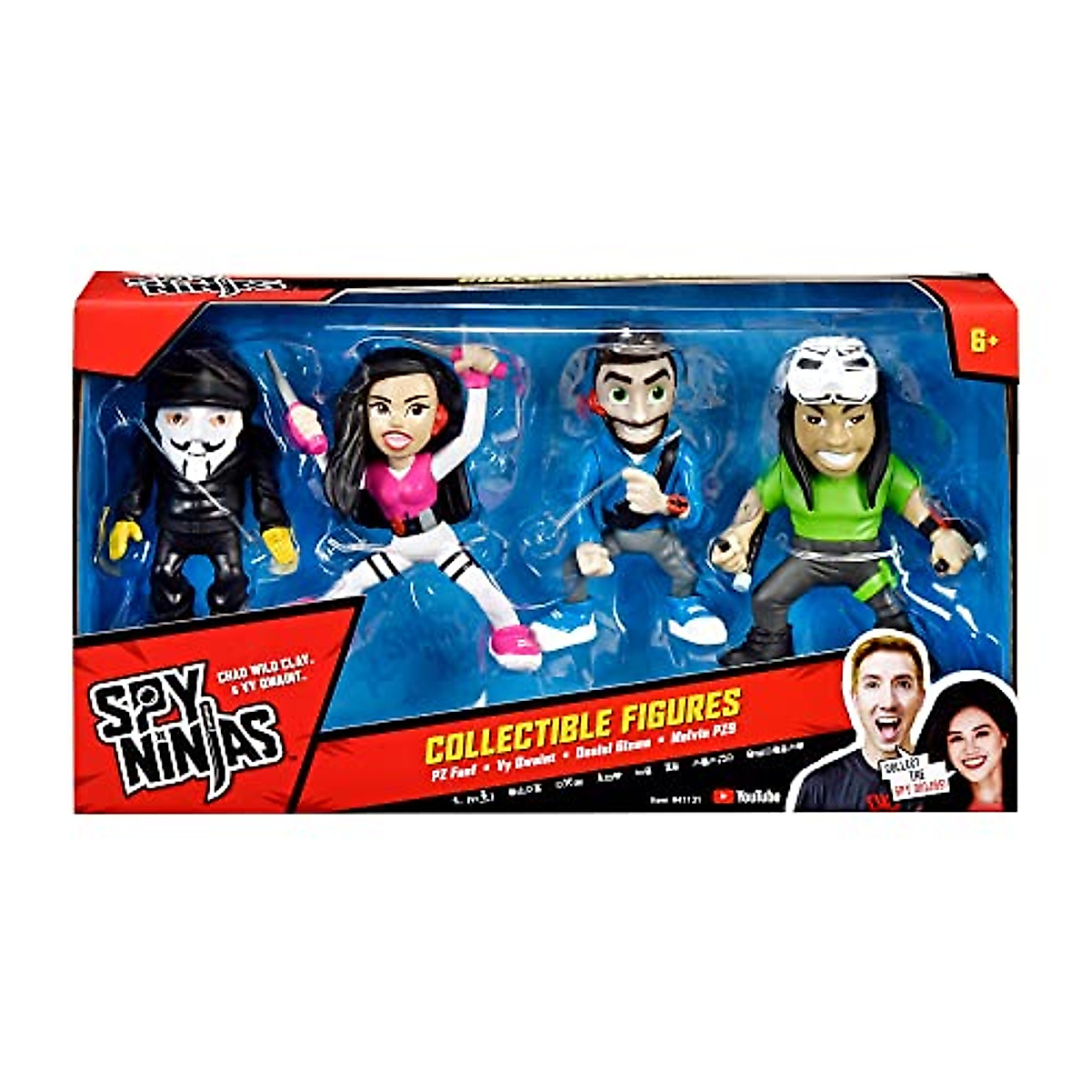 Spy Ninjas Collectible Figure 4-Pack with Vy, Multicolor, (41131)