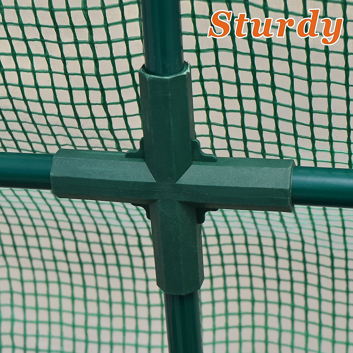 Strong Camel Greenhouse Walk in Outdoor Portable Green House UV Protected Plant Gardening Greenhouse, 10'x5'x7' (Green)