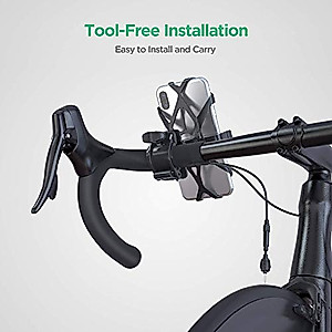 IPOW Motorcycle Phone Mount, Bike Phone Mount Holder, Universal Cell Phone Bicycle & Motorcycle Handlebar Phone Holder,Compatible with Smartphones 13/12/11/X/XR/XS/8/7,Galaxy S20/S10/S9