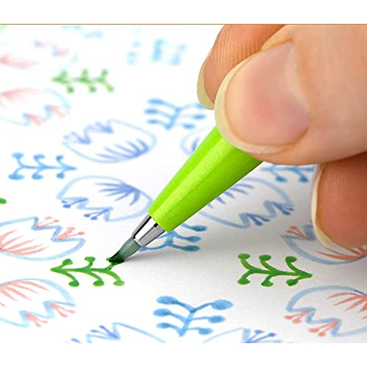 Pentel SES15C Brush Sign Pen Pen Tip Flexible Fiber 12 Colors