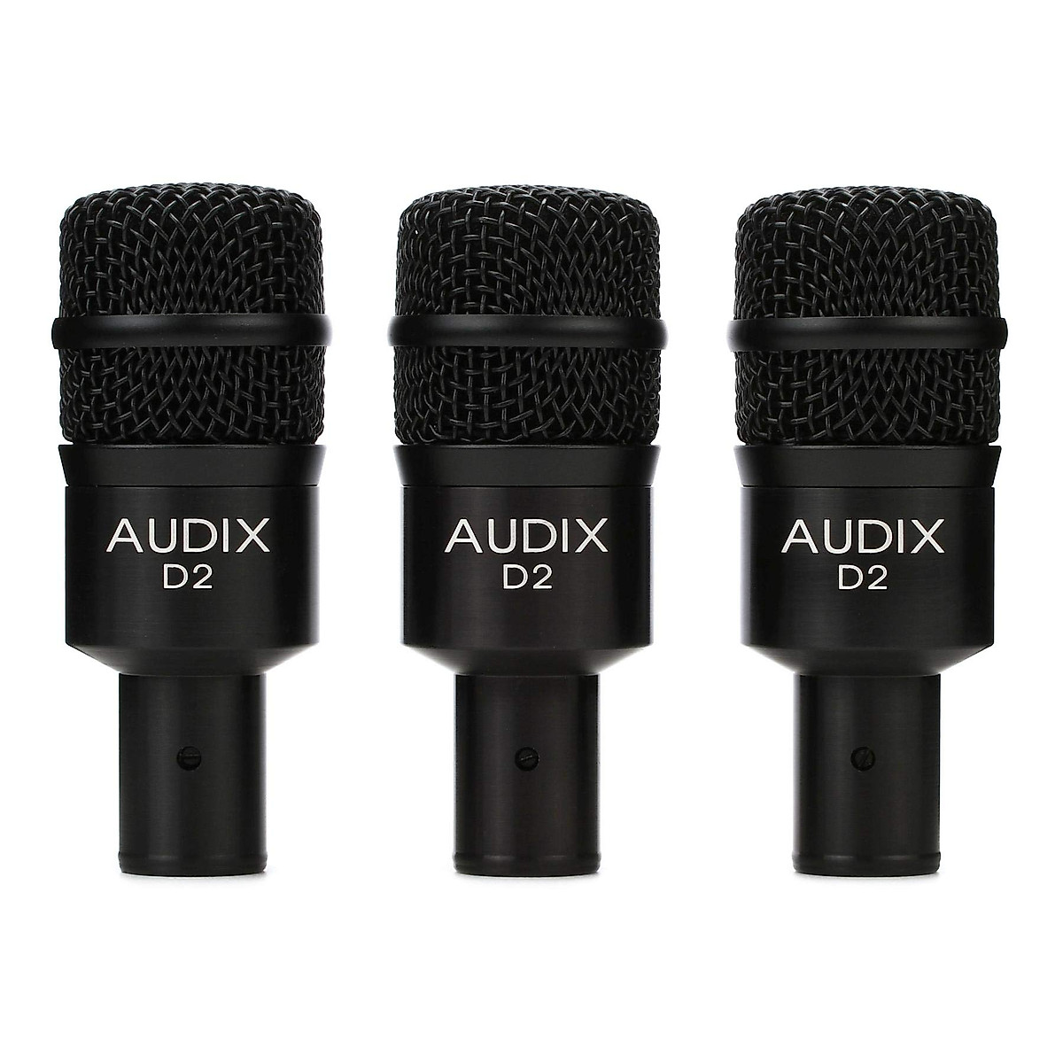 Audix D2 Trio Dynamic Microphone 3-pack for Kick Drums, Toms, and Bass Instruments