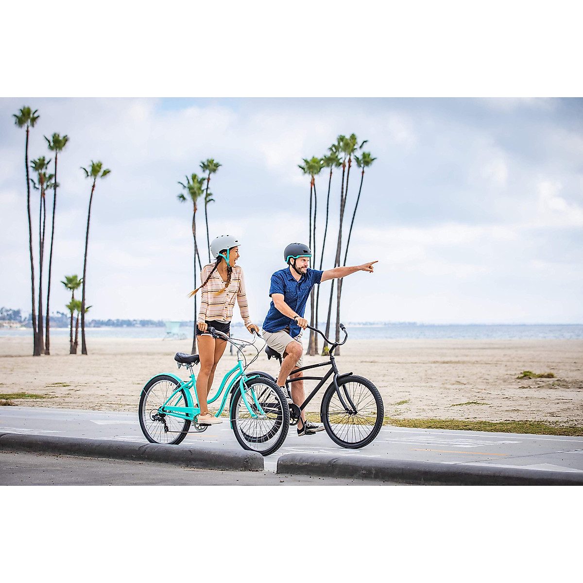 Schwinn Huron Beach Cruiser Bike for Adult, Single Speed, Coaster Brake, 26-Inch Wheels, 17-Inch Steel Frame, Full Front & Rear Fenders, Classic Handlebar, Black