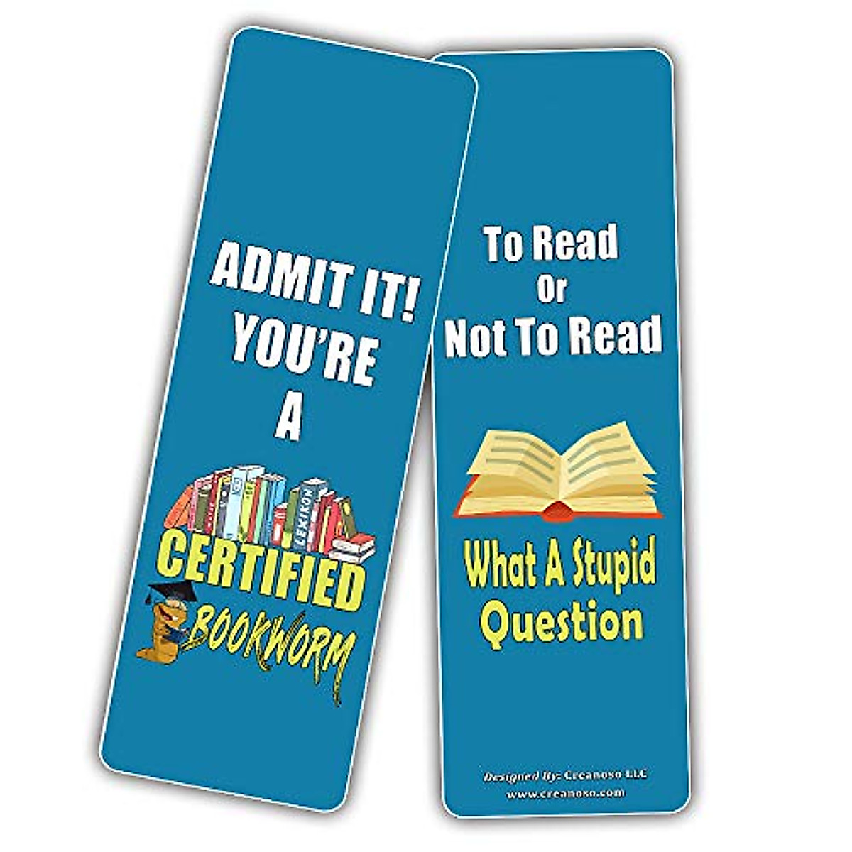 Inspiring Hilarious Literary Bookmarks (30-Pack) – Funny Book Reading Learning Pack - Excellent Party Favors Teacher Classroom Reading Rewards and Incentive Gifts for Book Lovers