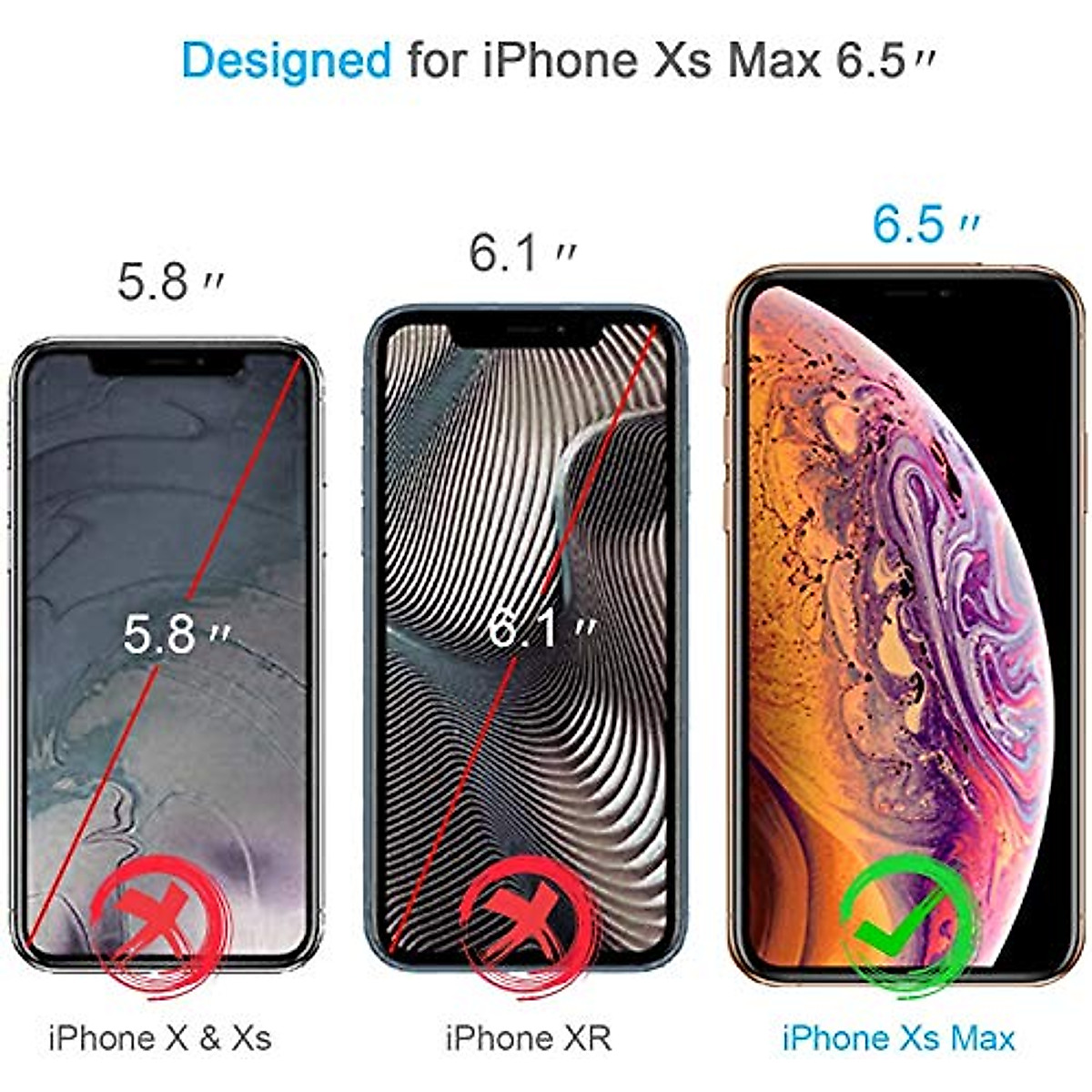 ORIbox Case Compatible with iPhone Xs max , with 4 Corners Shockproof Protection
