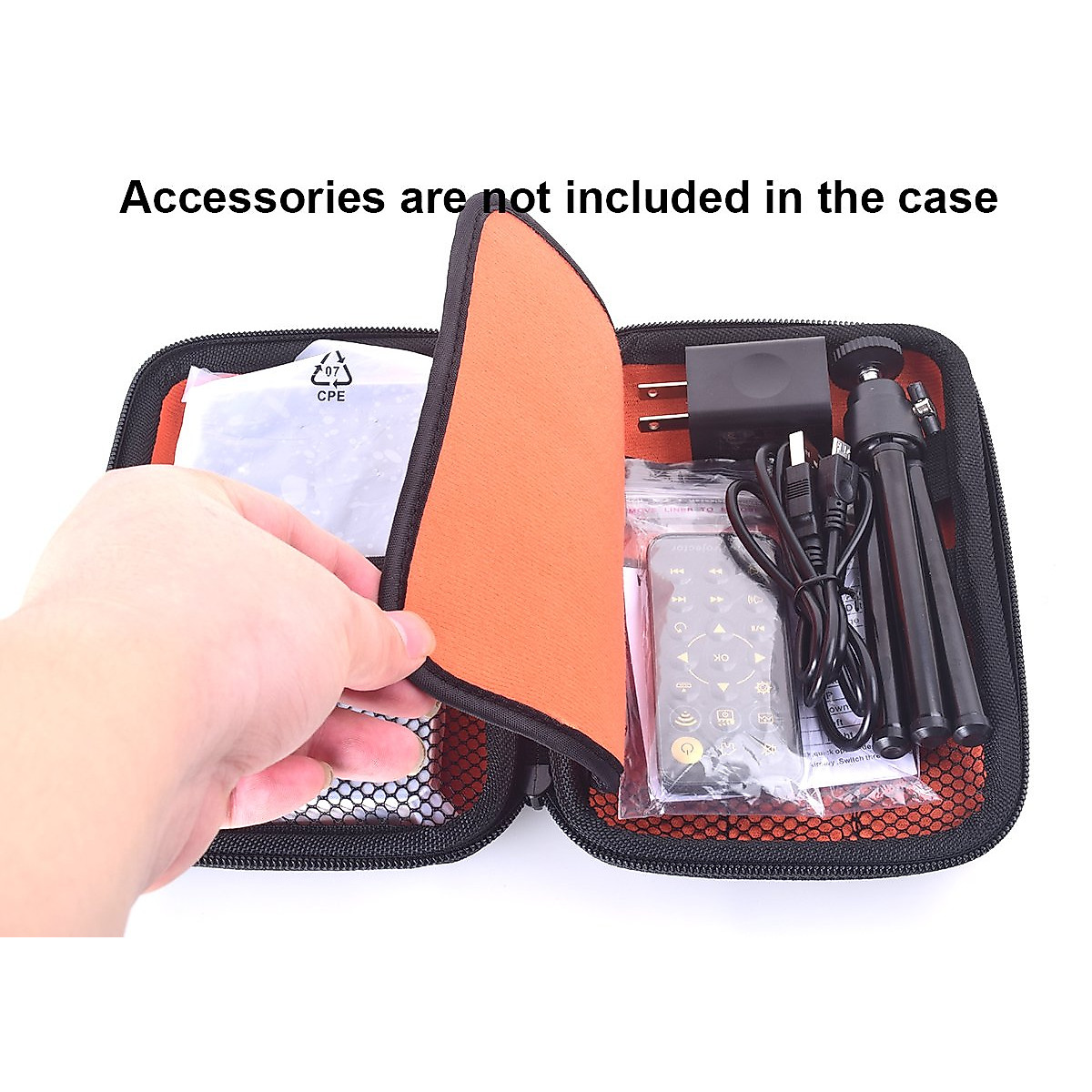 Carrying Case, Strong Travel Carrying Case for Mini Projector Portable Mobile Protection Multifunction Office Carrying Hard Cases Thickened Hard Shell Protection
