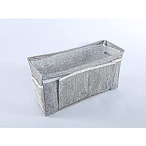 Moon & Star Home, dormitory bed hanging storage bag/storage bag, Dark gray, Length 31 cm, width 11 cm, height 16 cm