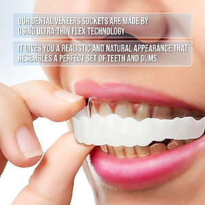 Tooth Replacement Kit, Replace a Missing Tooth in Minutes, Veneers for Temporary Tooth Repair, Complete Your Smile with Temporary Tooth, Nature and Comfortable Veneers