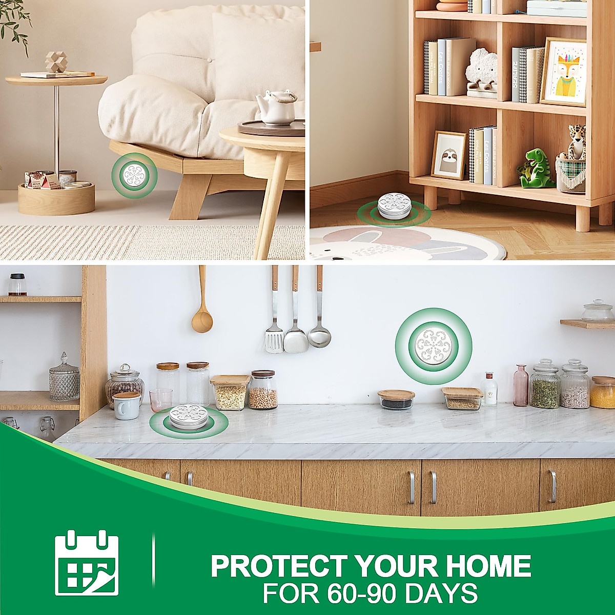 4 Pack Peppermint Oil Rodent Repellent - Powerful Mouse Repellent for Car Engines Indoor Outdoor, Under Hood Rat Repellent Keeping Rodents Out of Home Garages, Mice Deterrent