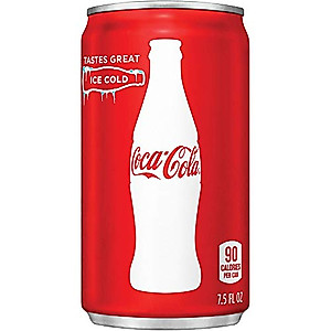 3 set Coke Cola Original Classic Coke Soda Mini Cans Soft Drink - 30 Pack (7.5 oz)