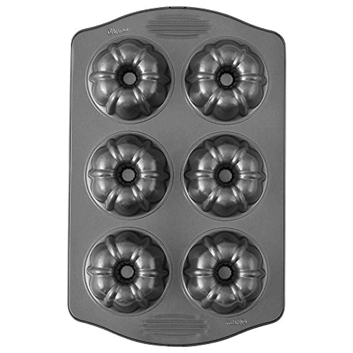 Wilton Excelle Elite Non-Stick 6-Cavity Mini Fluted Tube Baking Pan