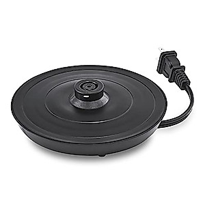 BELLA 1.7 Liter Glass Electric Kettle, Quickly Boil 7 Cups of Water in 6-7 Minutes, Soft Blue LED Lights Illuminate While Boiling, Cordless Portable Heater, Carefree Auto Shut-Off, Black