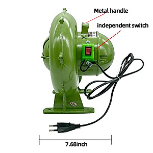 110V 250W US Style Electric Blacksmith Forge Blower Blacksmithing Coal Forge Fan air Blower Tools with 230CFM