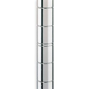 Metro 63UP Metro Site Select Chrome Plated Steel Mobile Post, 1" Diameter x 62-9/16" Height (Pack of 4)