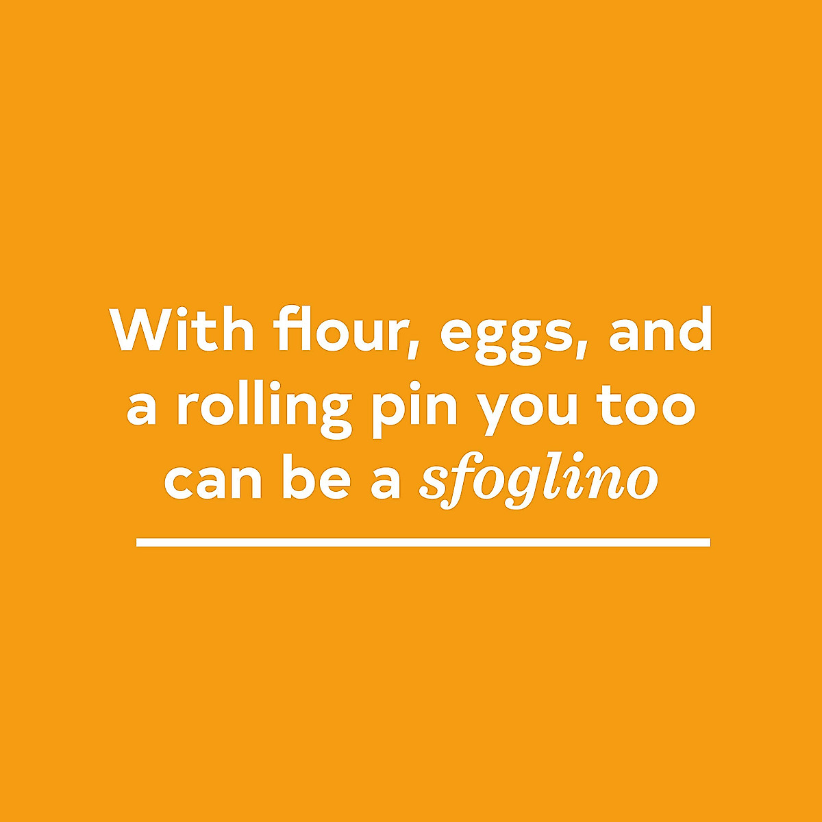 American Sfoglino: A Master Class in Handmade Pasta