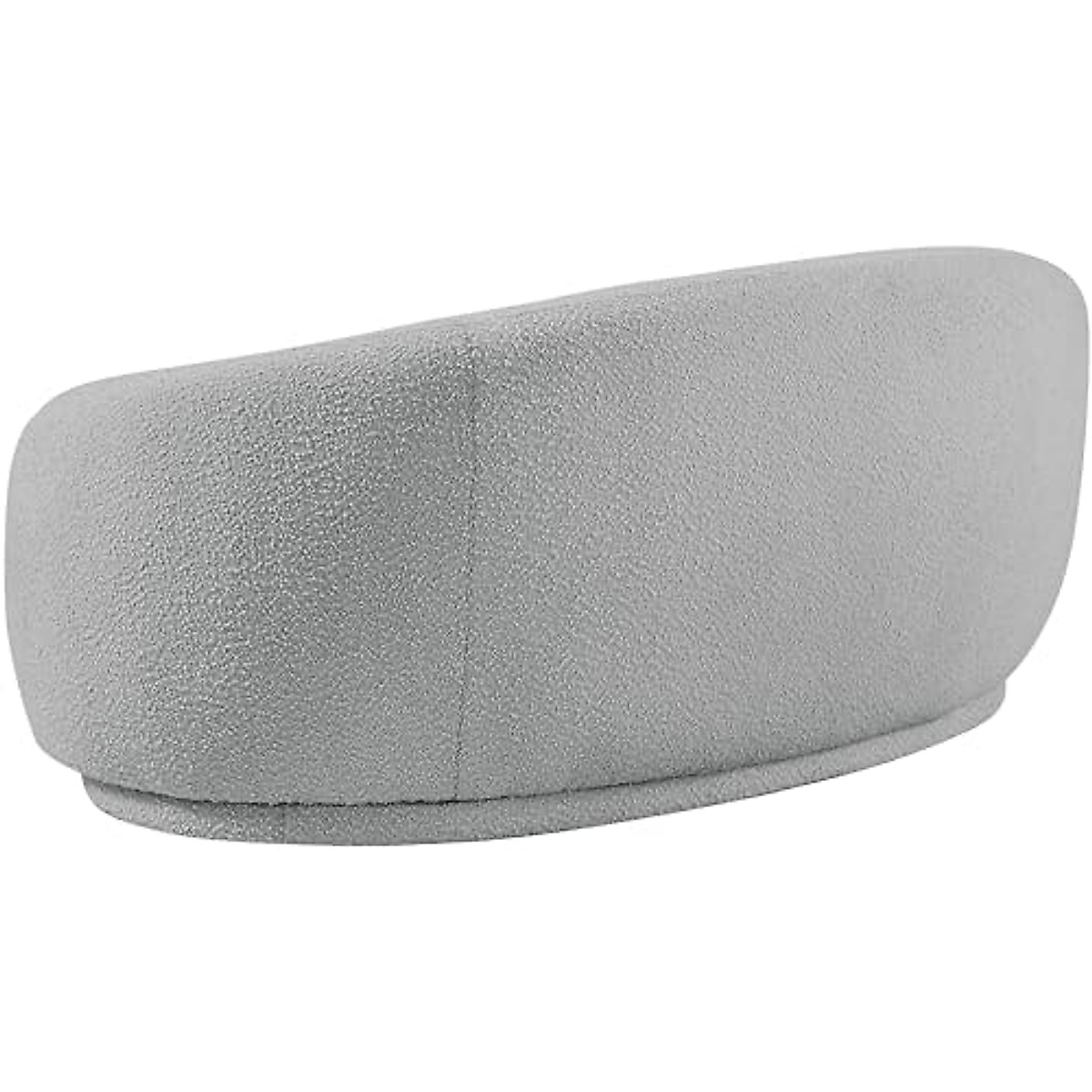 Meridian Furniture 693Grey-L Hyde Collection Modern | Contemporary Boucle Fabric Upholstered Loveseat, Grey, 64" W x 38" D x 27.5" H