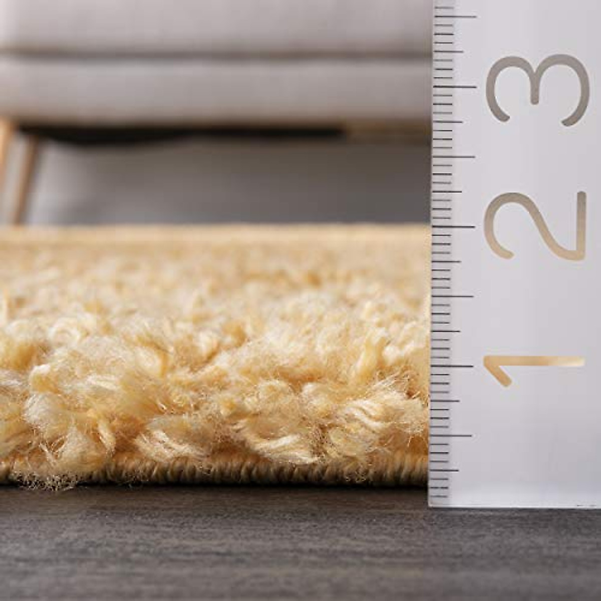 nuLOOM Belleza Shag Area Rug, 8' 10" x 12', Yellow