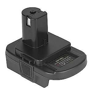 DM18RL Battery Adapter Compatible for Dewalt 20V & Milwaukee18V Lithium Battery Convert to Ryobi 18V P108 ABP1801 Battery, with USB Port