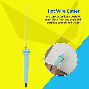 Hot Wire Pen, Styrofoam Cutting Hot Pen Polystyrene Cutting Machine Hot Wire Cutter, for Amateur DIY, Art Making, Foam Carving(15cm(9v 6A))