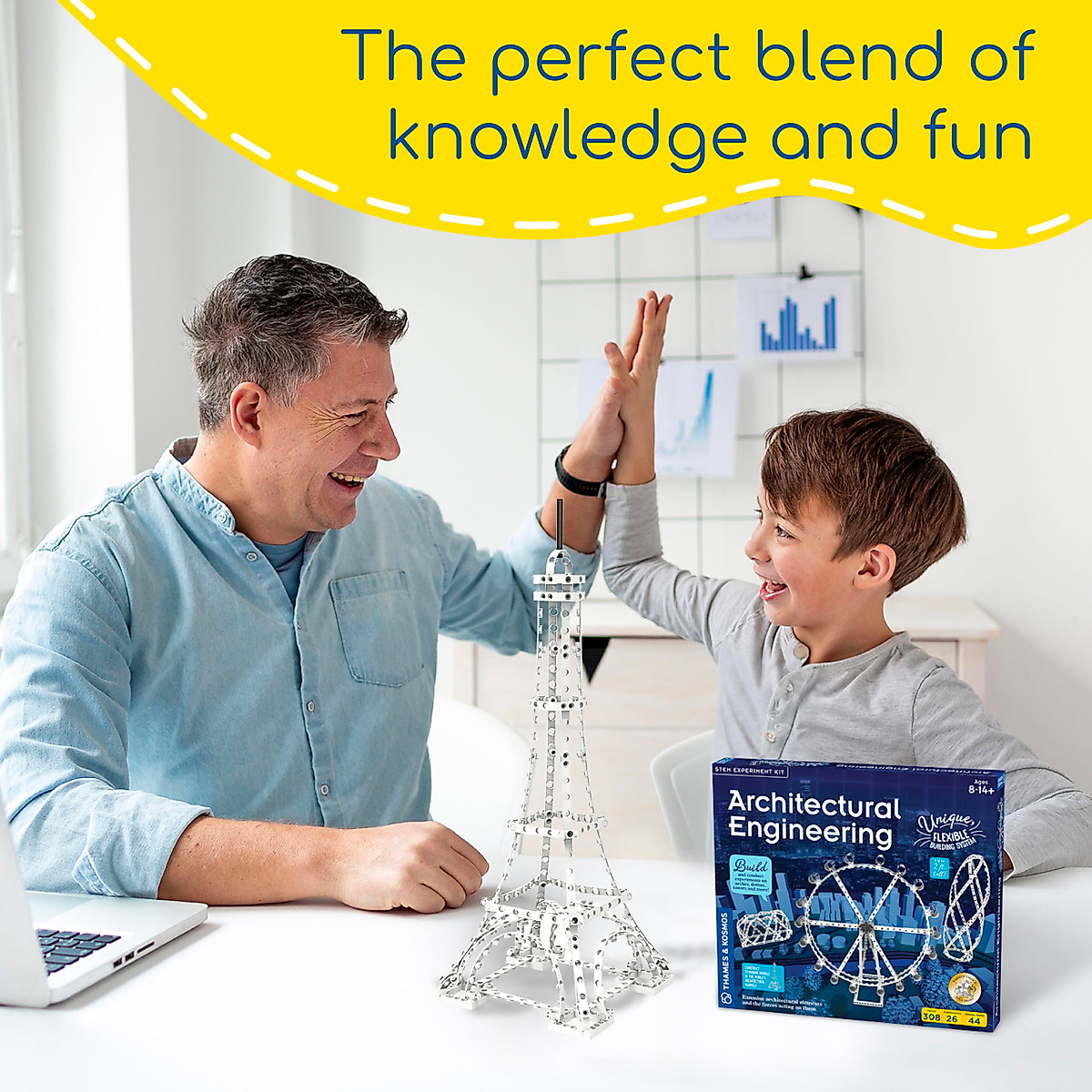 Thames & Kosmos Architectural Engineering | Science Experiment & Model Building Kit | Build 26 Models of Structures & Structural Elements | A Parents' Choice Gold Award Winner 14.6 Inches