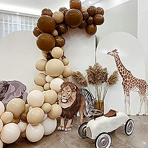 Brown Balloons Garland Kit Arch Nude Neutral Coffee Birthday Party Decorations