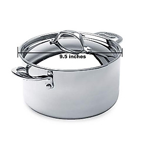 Cuisinox Super Elite Stainless Steel Covered Dutch Oven, 9.5" - 6.2 Quarts