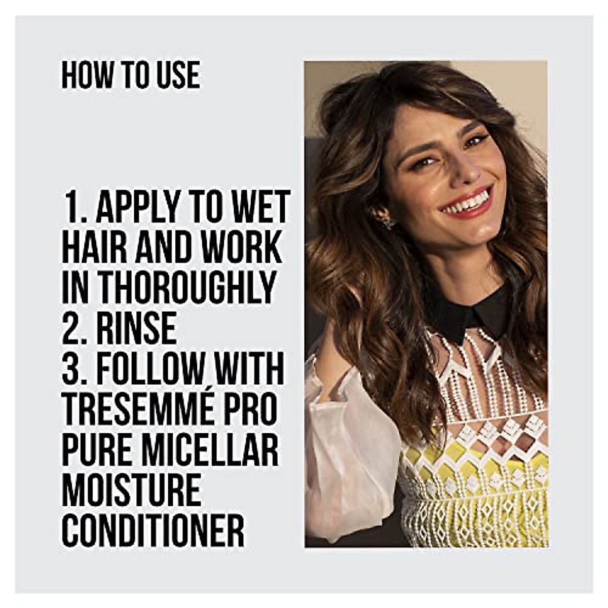 TRESemmé Pro Pure Moisture Shampoo for Daily Moisture, Paraben and Dye Free, 16 oz (4 Count)