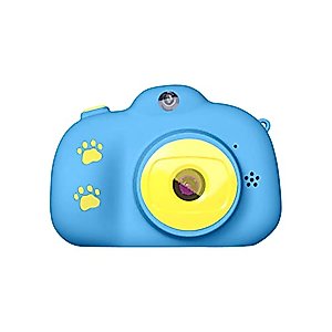2.0-inch Cartoon Digital Camera HD 1080P Anti-Fall Front and Rear Dual Head Camera Children's Photo Toy Birthday Gift