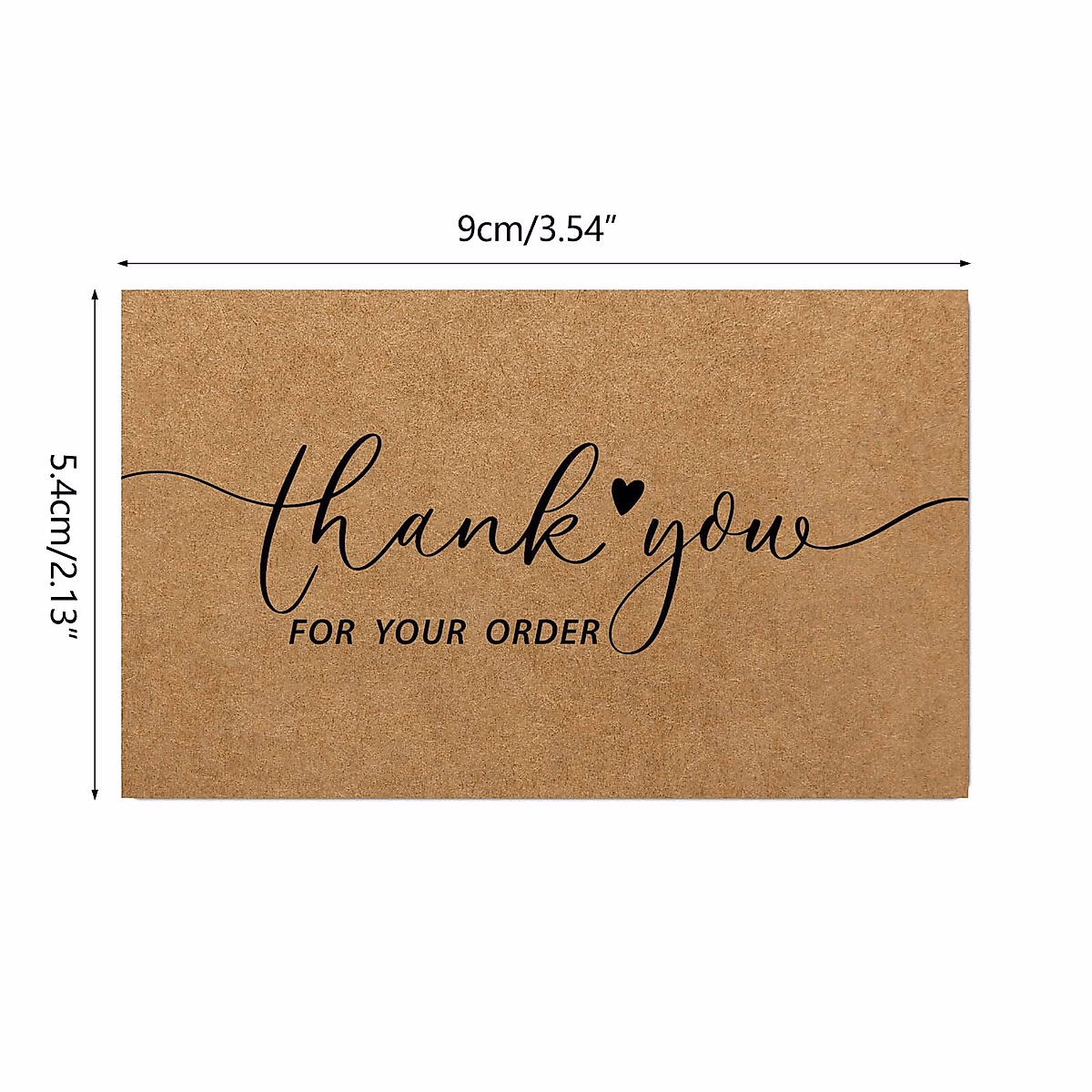 YPBEW Set Of 50 Thank You Cards Elegant Blank Inside For Order Business Cards Small Gift Cards For Shop Keeper
