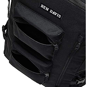 BEN DAVIS(ベンディビス) Men's Backpack, Black (Black 19-3911tcx)